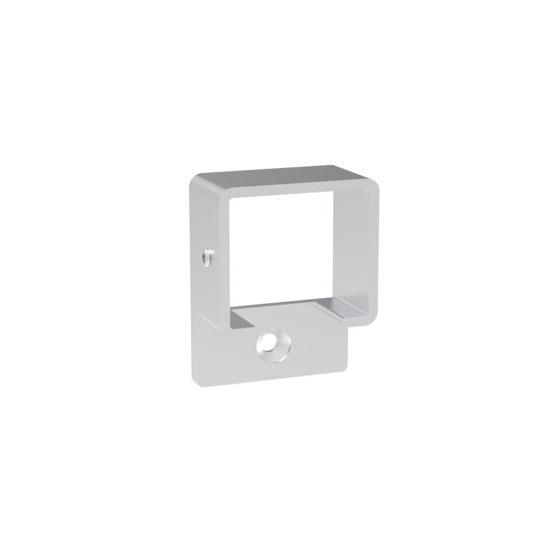 ALUMINUM RECTANGLE CAP RAIL ACCESSORY - WALL BRACKET