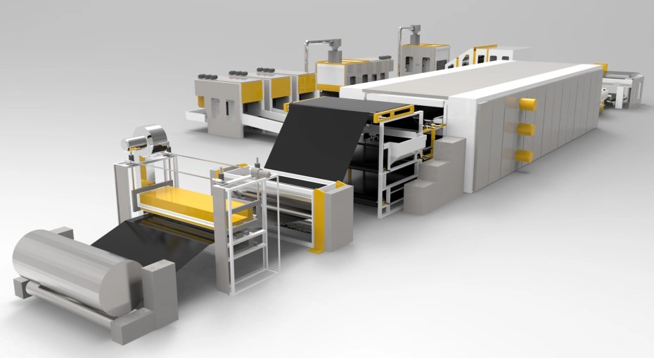 Thermo bonding wadding production line