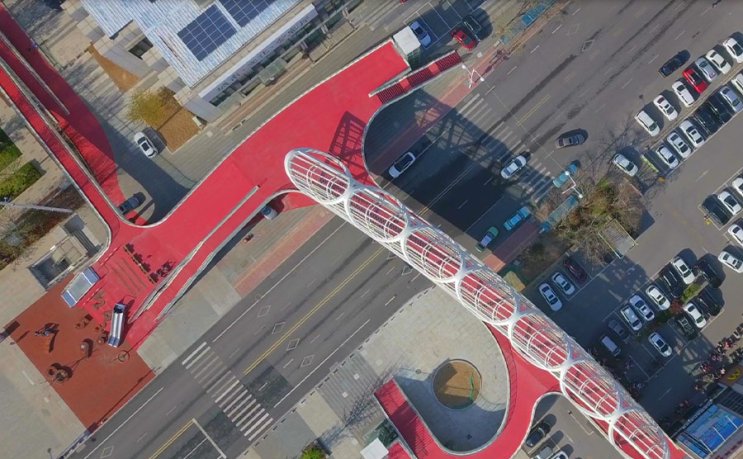 Frame Steel Structure Pedestrian Bridge