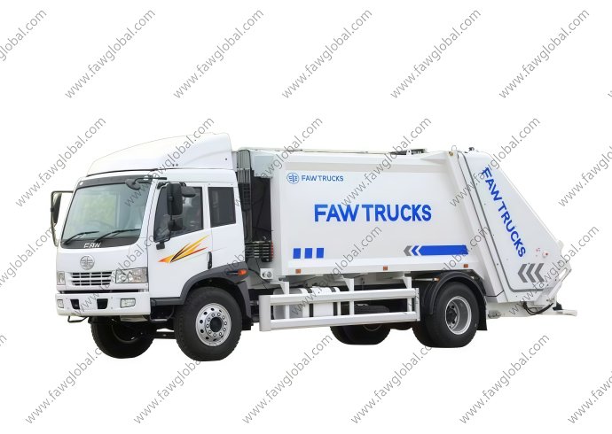 FAW-J5K-4×2-12cbm-Compactor-Garbage-Truck