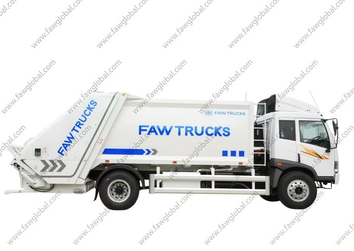FAW-J5K-4×2-12cbm-Compactor-Garbage-Truck